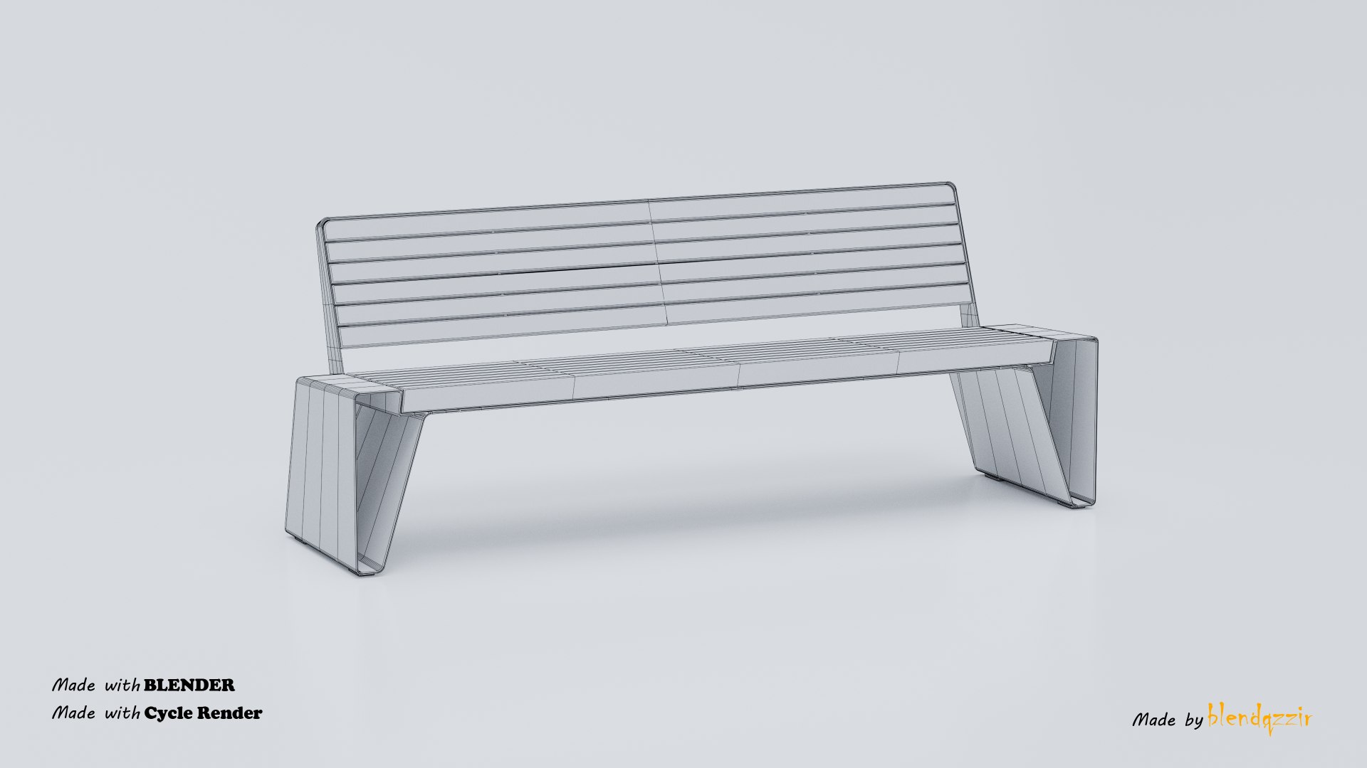 Bench Radium Seat 3D Model - TurboSquid 1664150