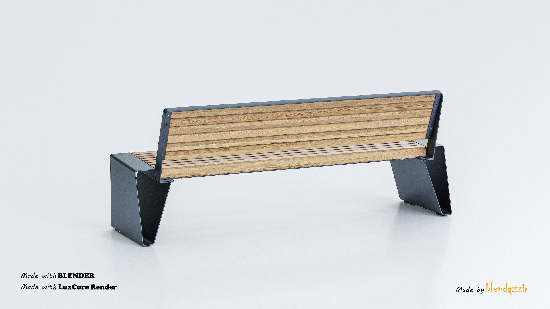 Bench Radium Seat 3D Model - TurboSquid 1664150