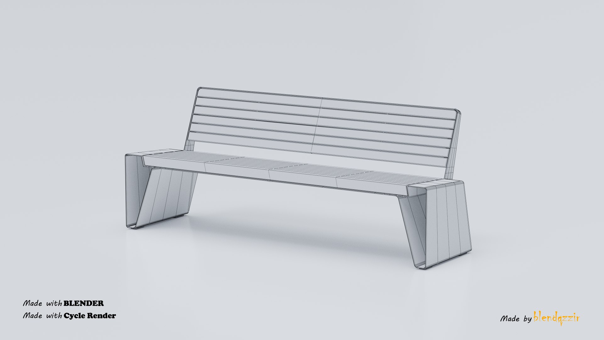 Bench Radium Seat 3D Model - TurboSquid 1664150