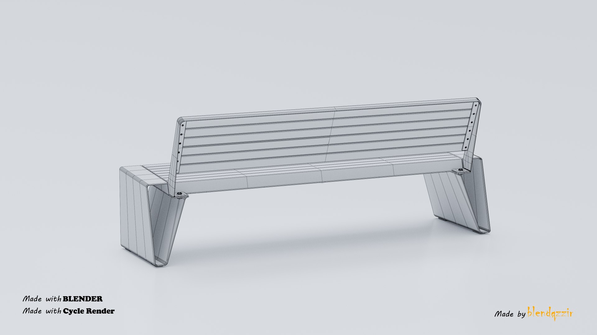 Bench Radium Seat 3D Model - TurboSquid 1664150