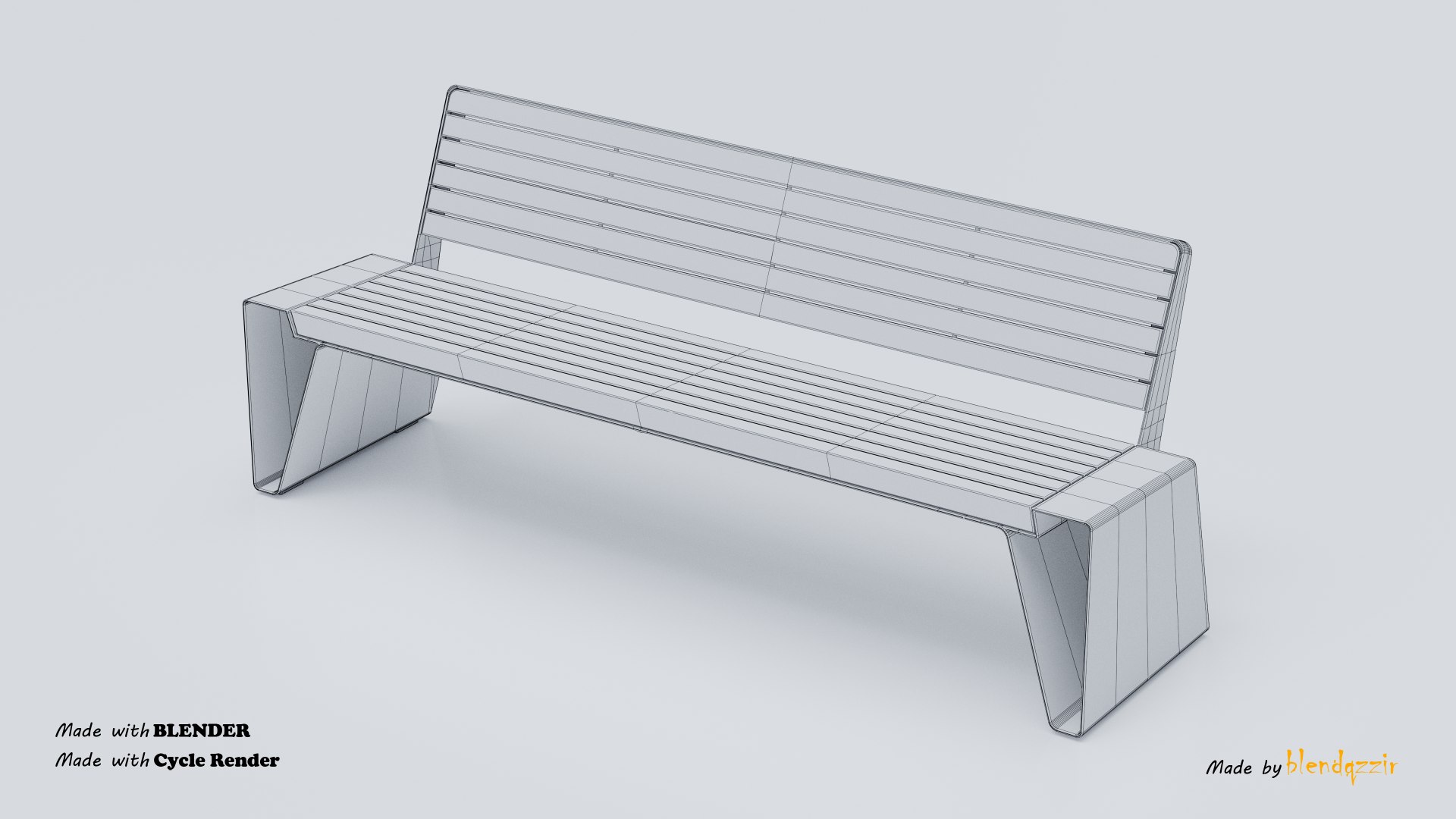Bench Radium Seat 3D Model - TurboSquid 1664150