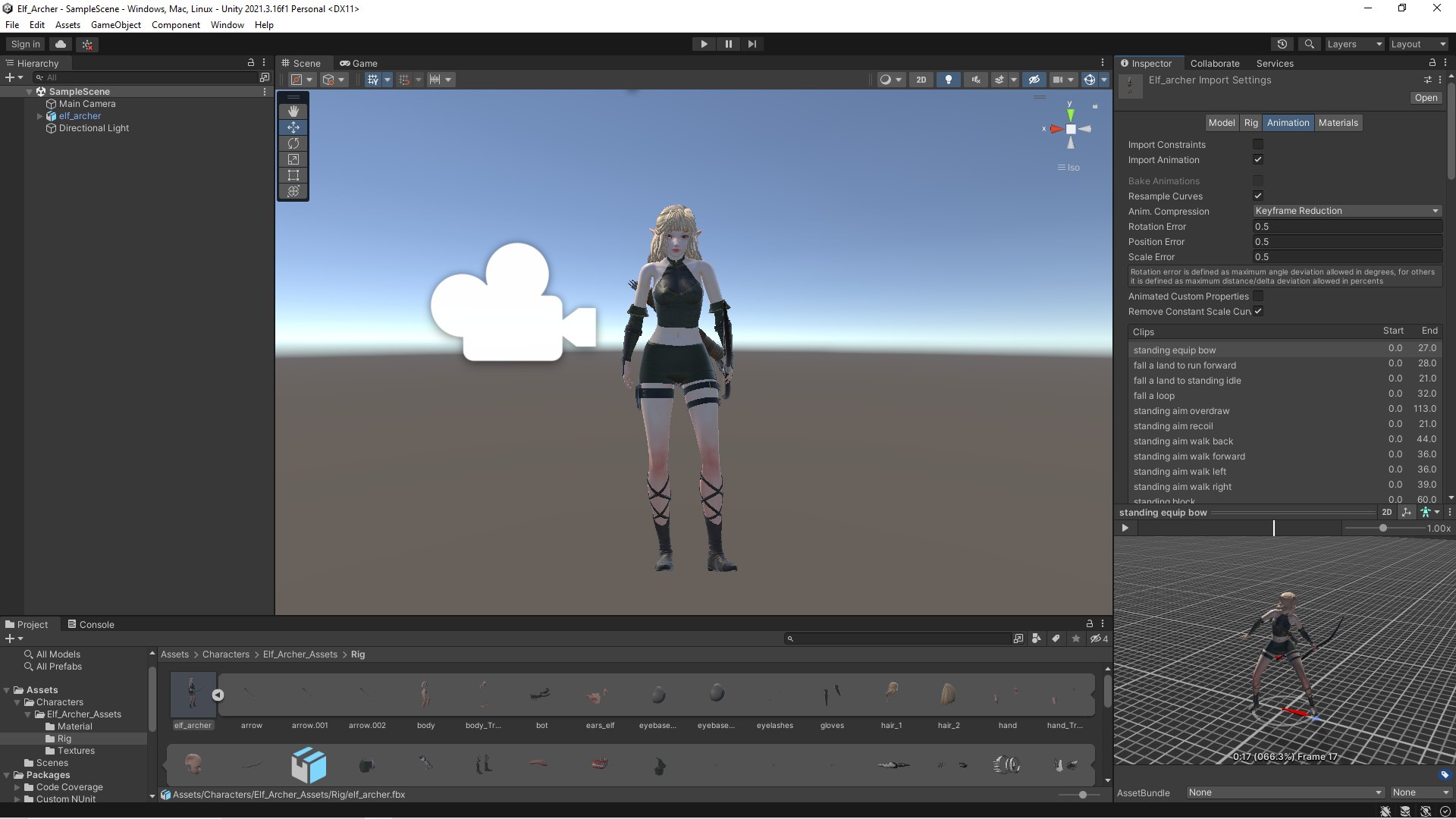 Elf Archer - Realistic Female Character - Blender UE5 Unity - 40 ...