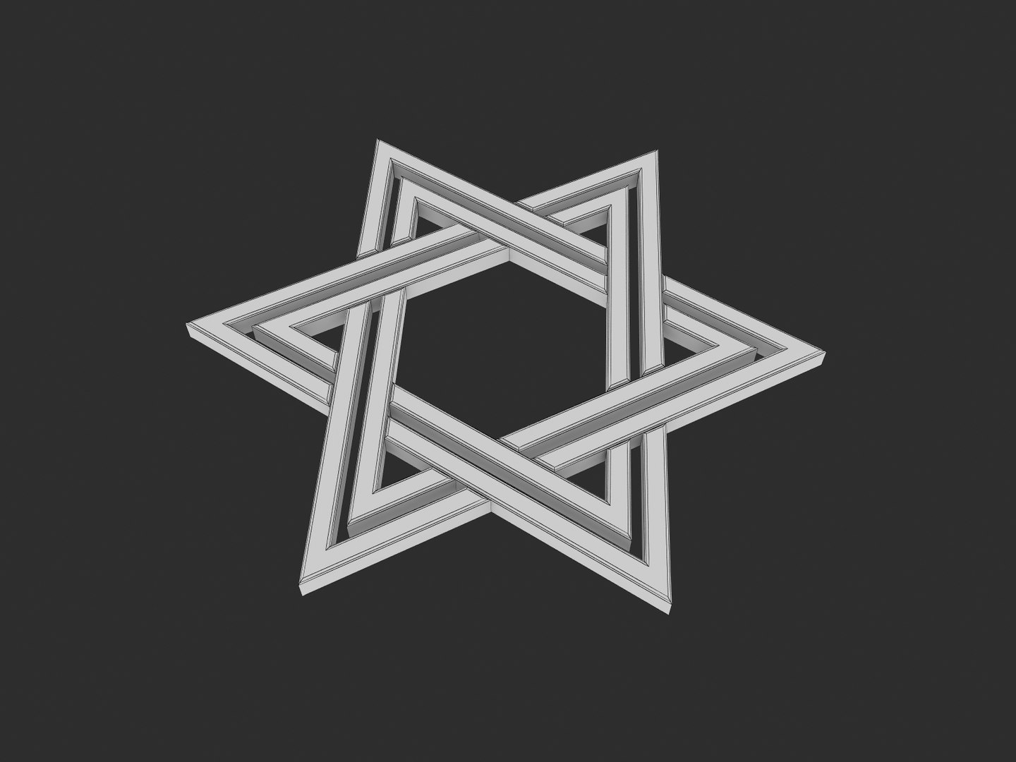 3D Star David - TurboSquid 1417487