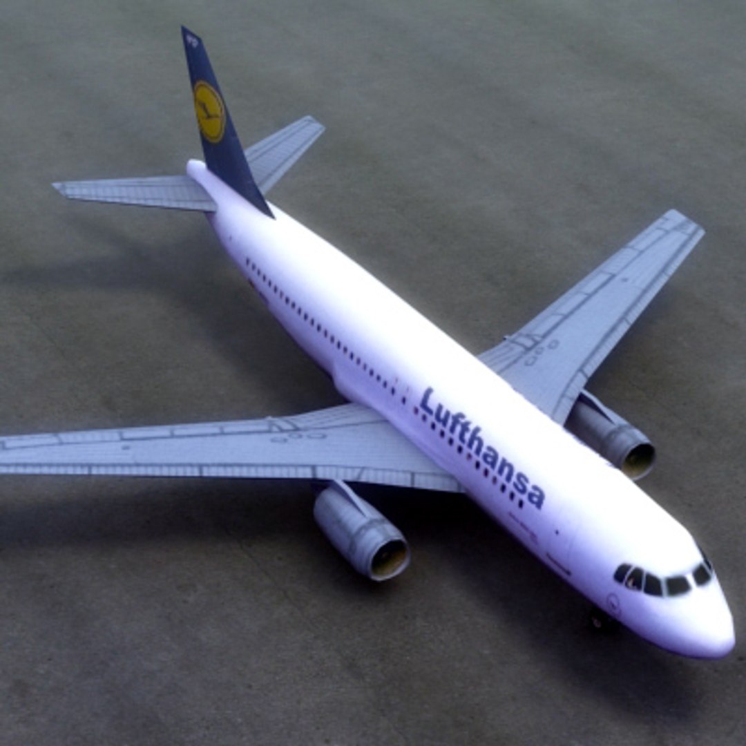 3d A320 Airbus Model