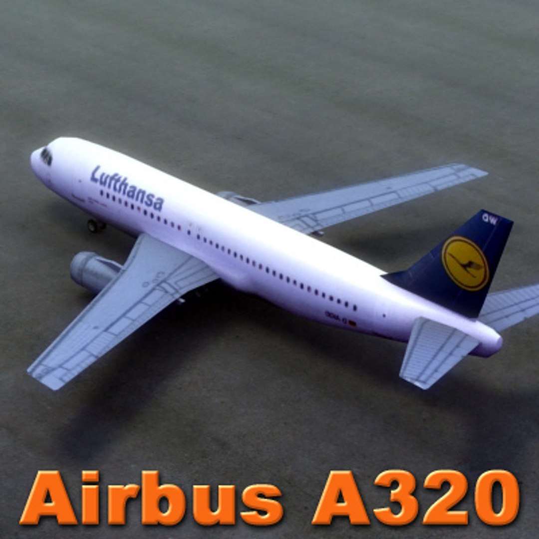 3d A320 Airbus Model
