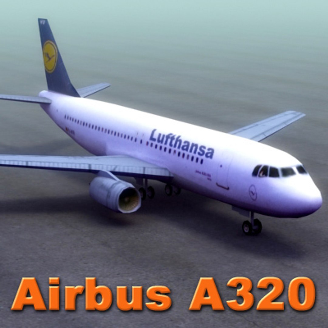 3d A320 Airbus Model