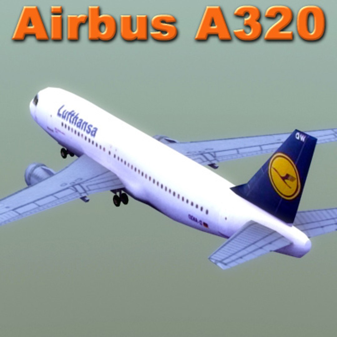 3d A320 Airbus Model