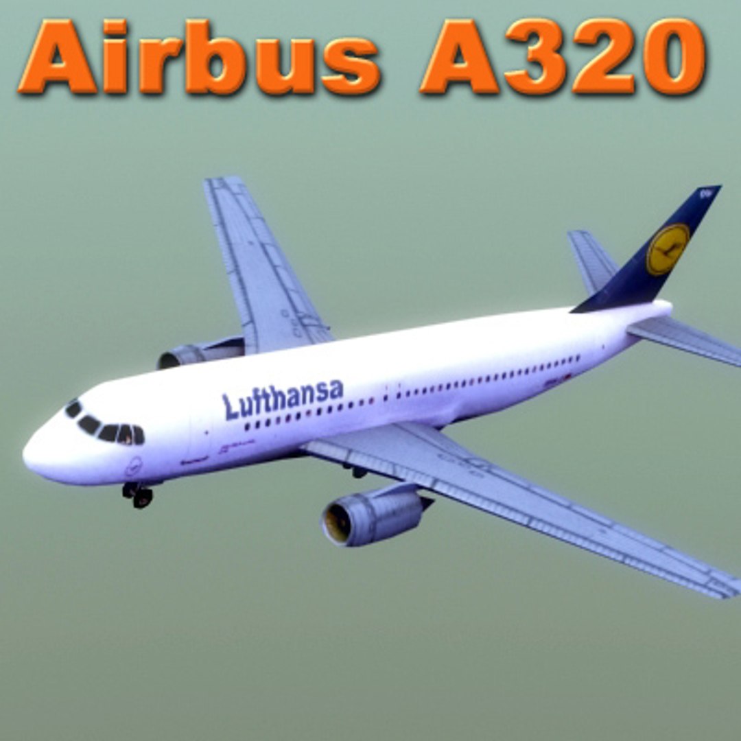 3d A320 Airbus Model
