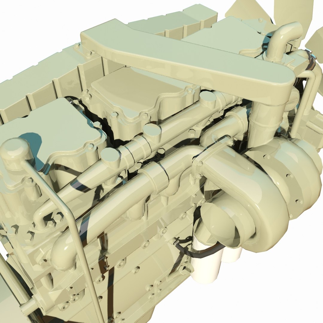 3D diesel engine - TurboSquid 1219324