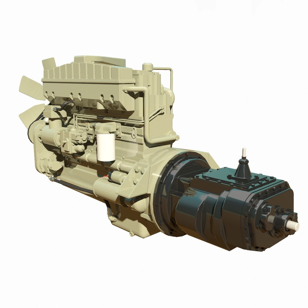 3D diesel engine - TurboSquid 1219324