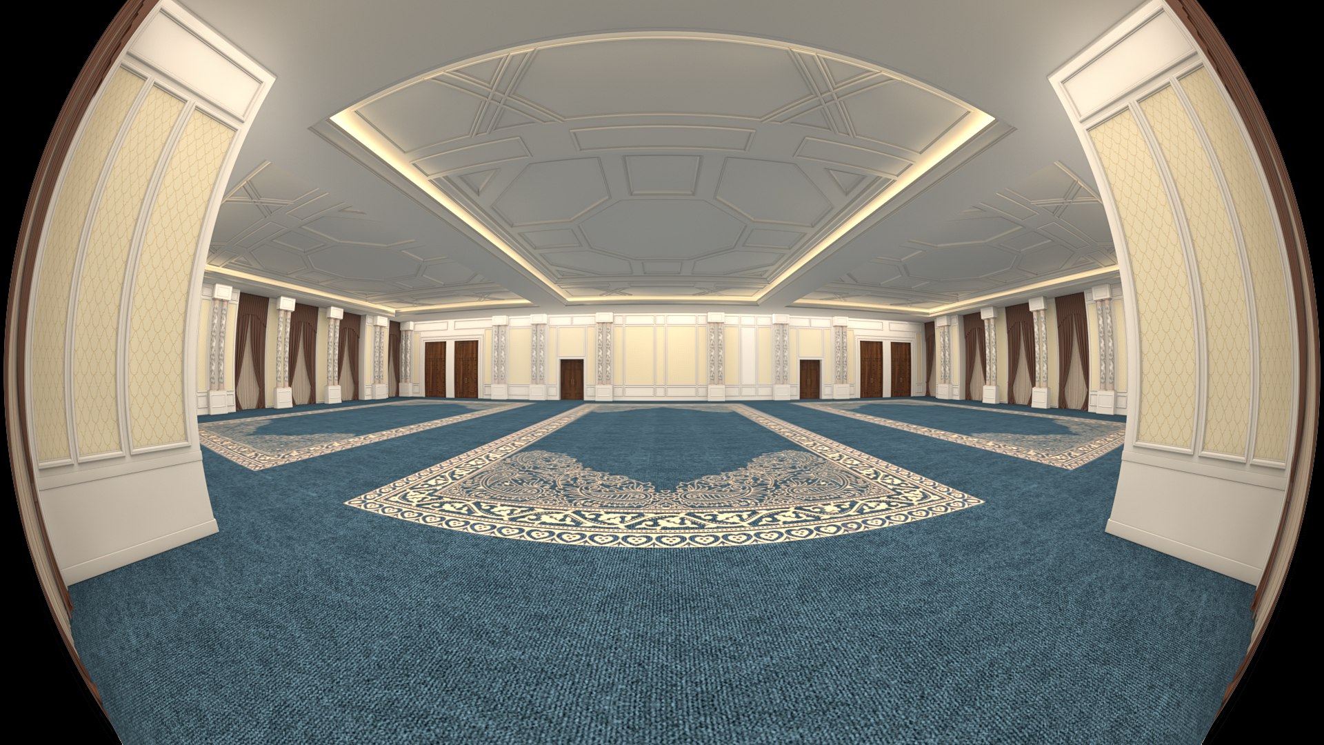 Turkey Ciragan Ballroom 3D Model - TurboSquid 1590983