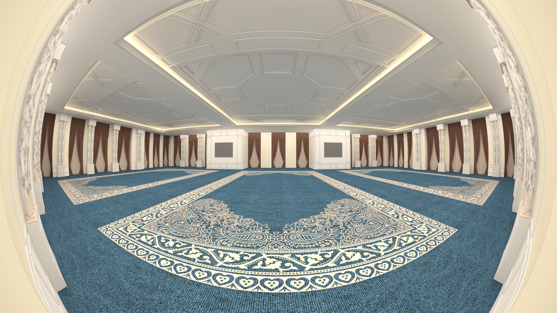 Turkey Ciragan Ballroom 3D Model - TurboSquid 1590983