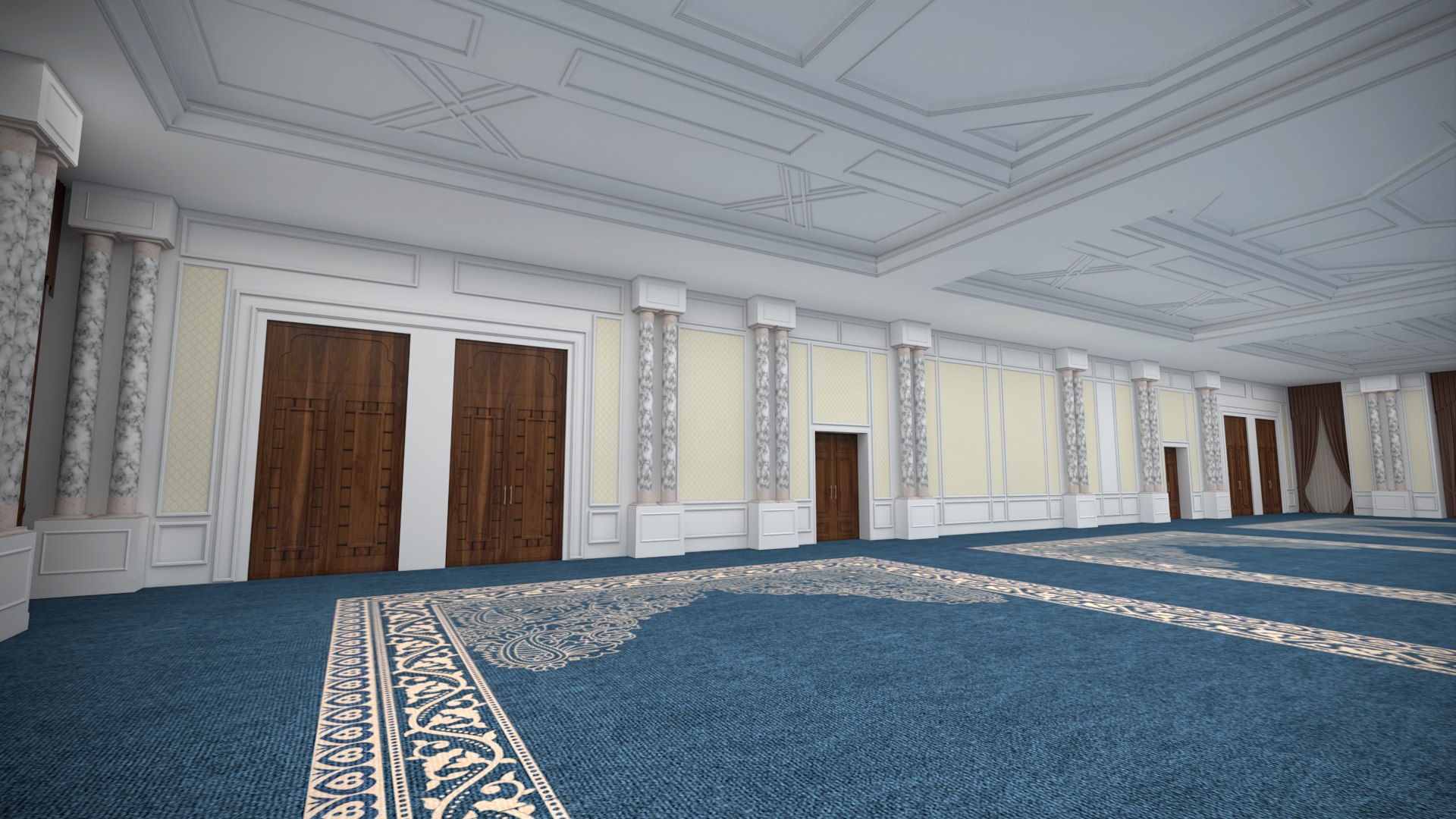 Turkey Ciragan Ballroom 3D Model - TurboSquid 1590983