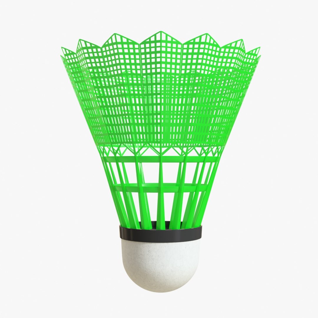 3D Realistic Shuttlecock 01 5 Model - TurboSquid 1445684
