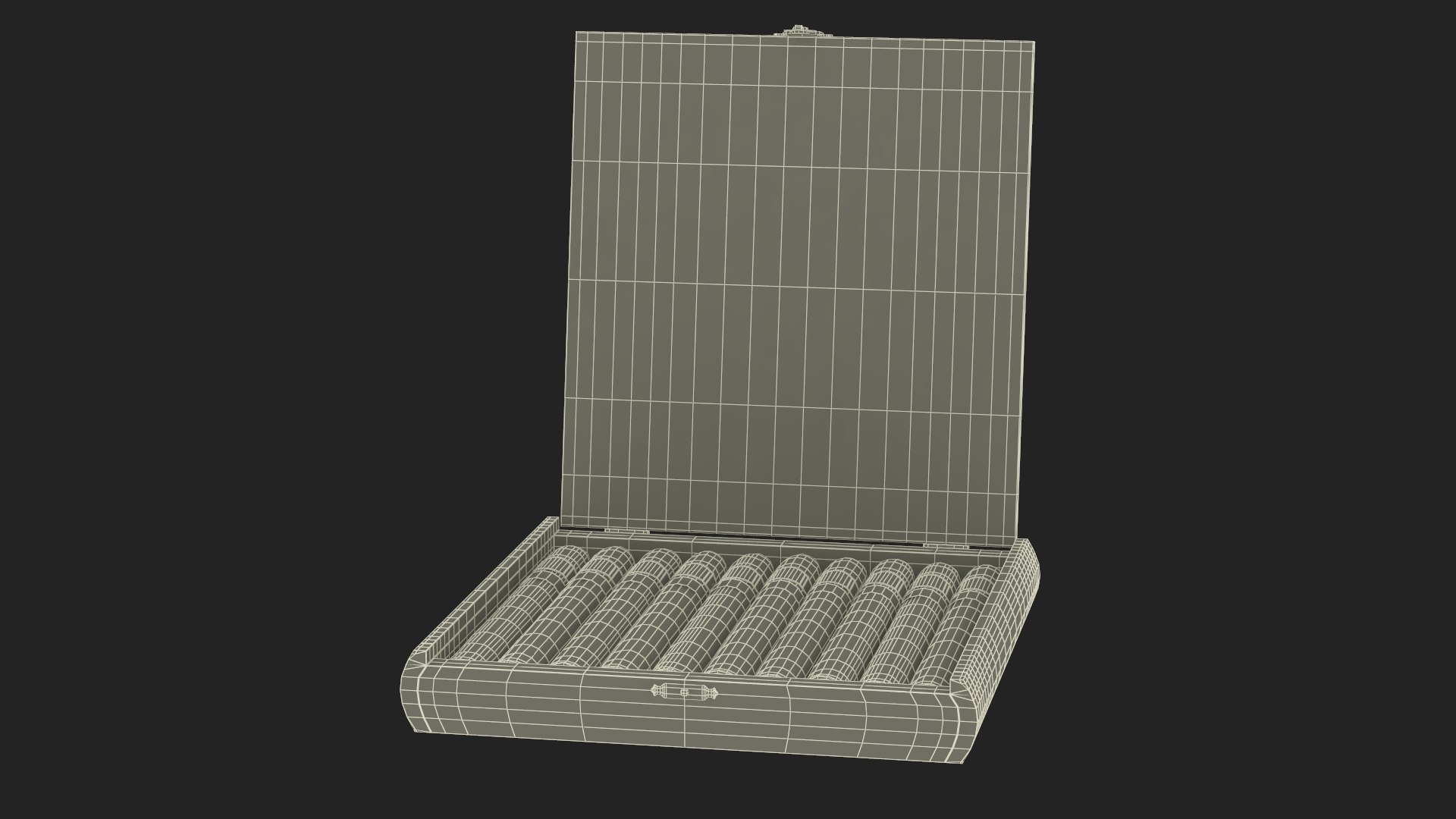 Cuban Cigars Box Punch Double Corona Open 3D Model - TurboSquid 2274416