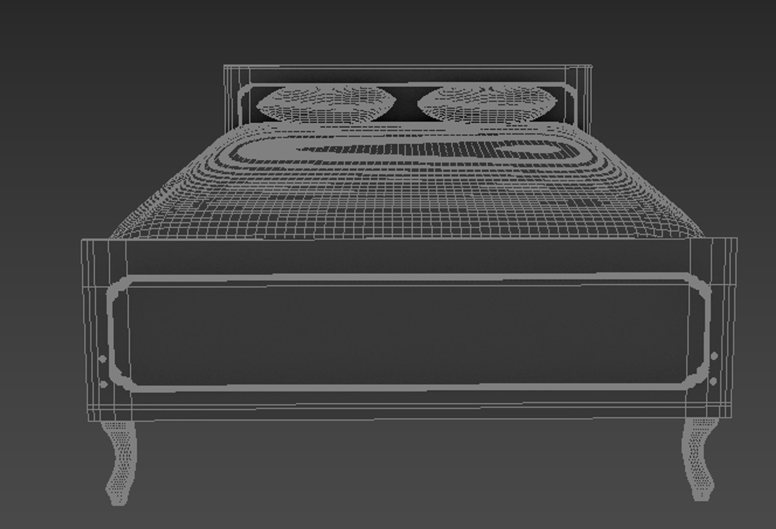 Bed old style 3D model - TurboSquid 1229230