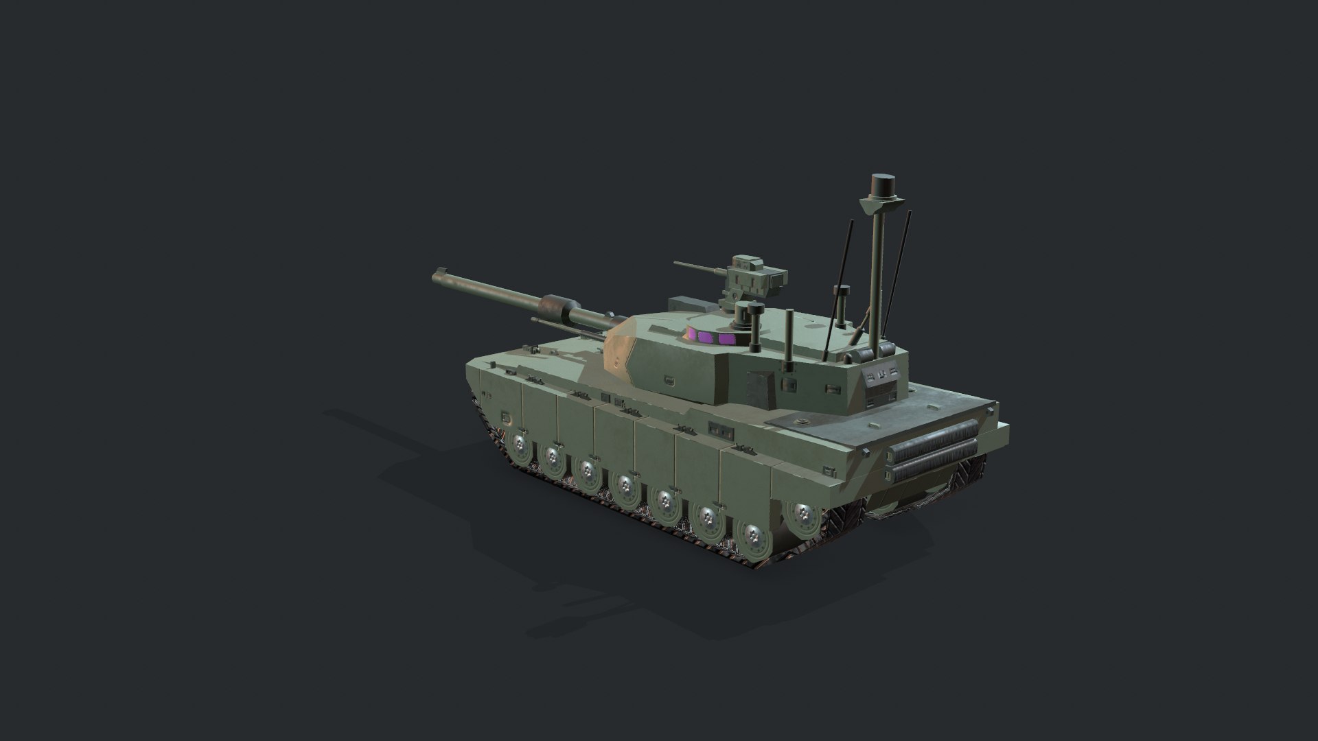 3D Modern MBT Tank model - TurboSquid 1774537