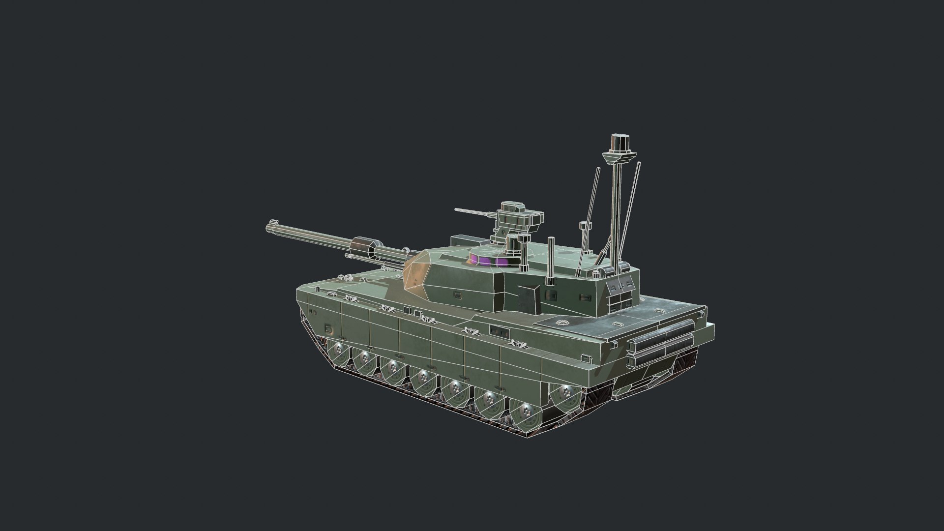 3D Modern MBT Tank model - TurboSquid 1774537