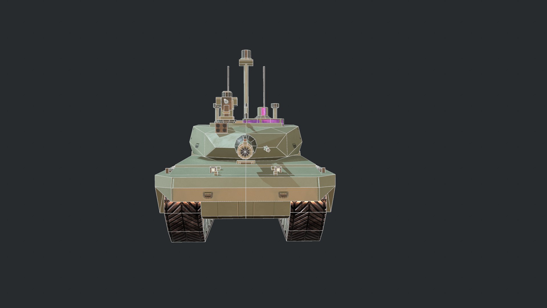 3D Modern MBT Tank model - TurboSquid 1774537