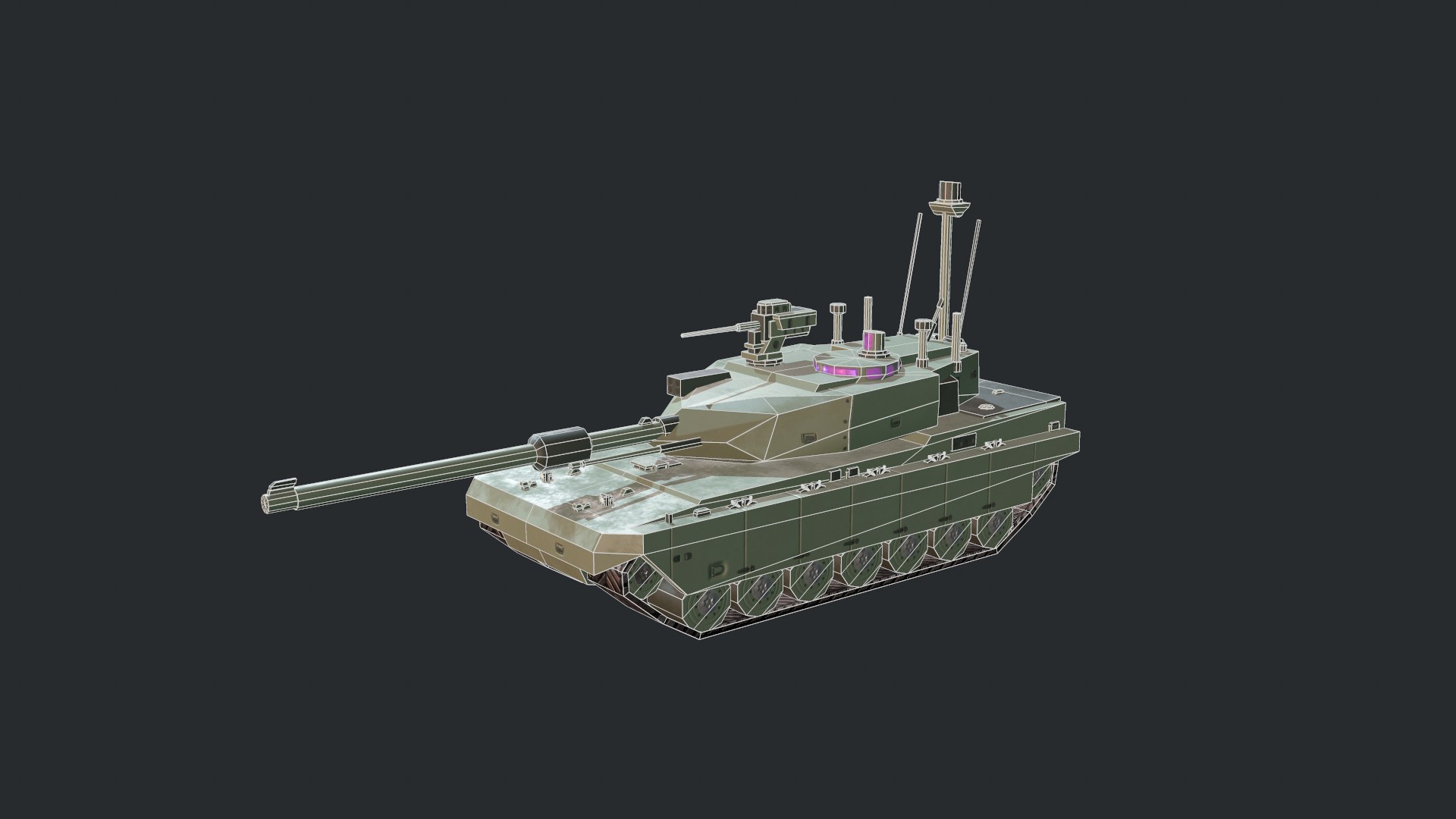 3D Modern MBT Tank model - TurboSquid 1774537