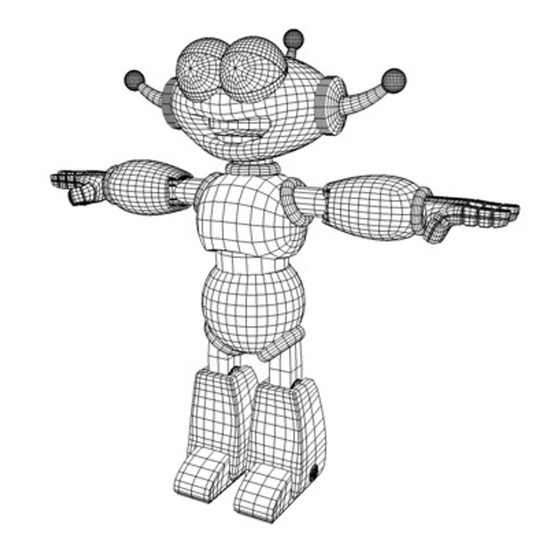 robot toy cartoon 3d model