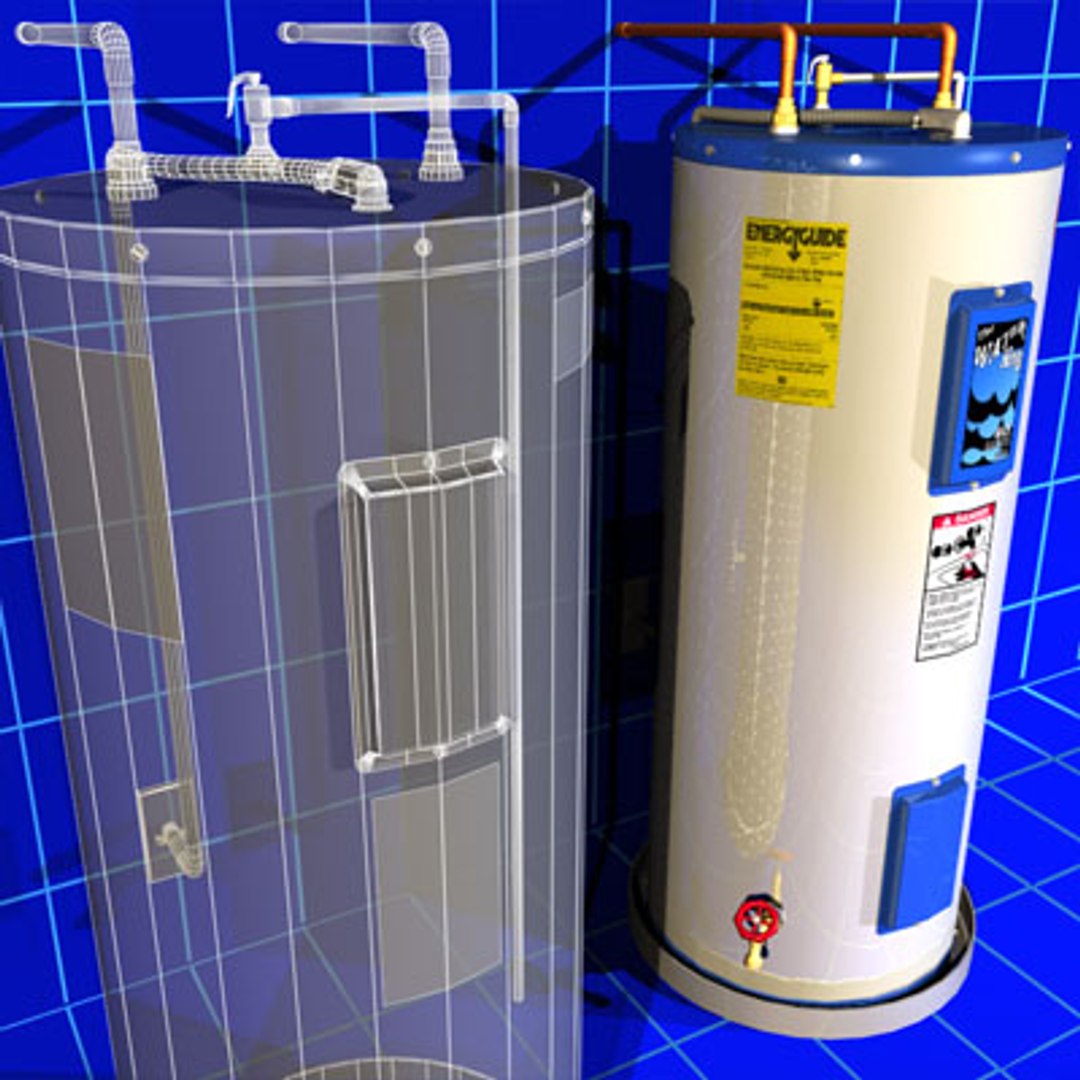 Hot Water Heater 02 3d Model