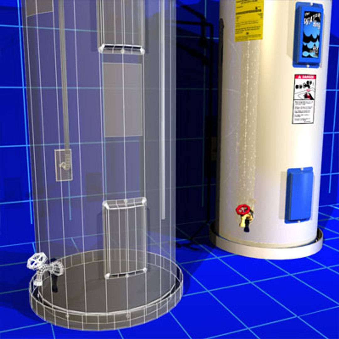 Hot Water Heater 02 3d Model