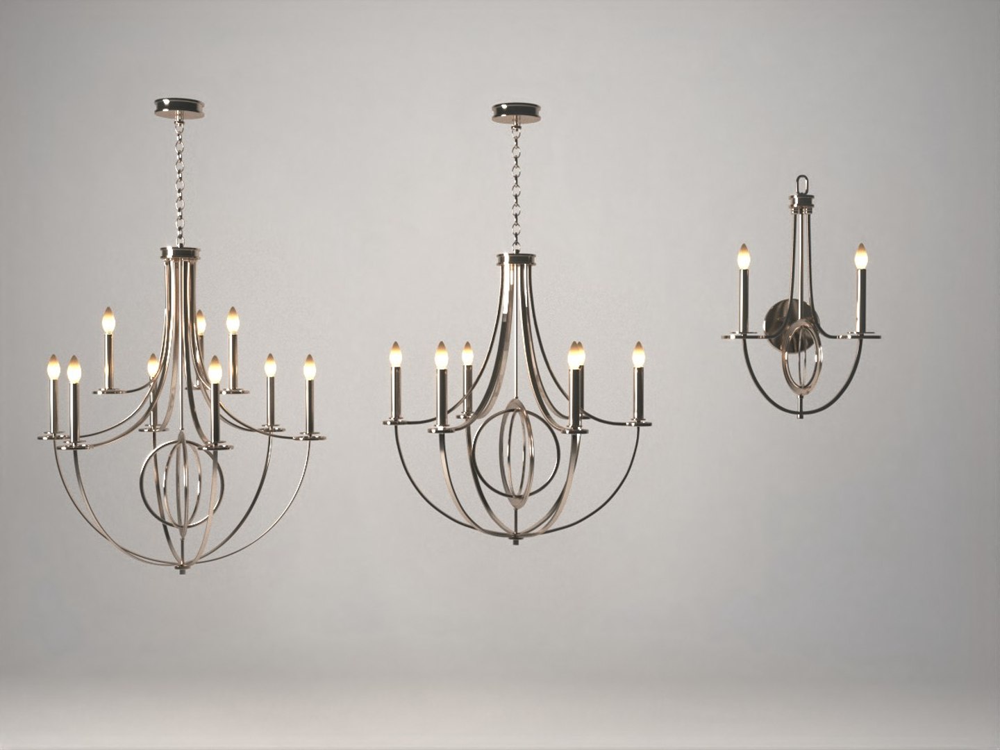 3D Chandelier Elk Lighting Model - TurboSquid 1642871