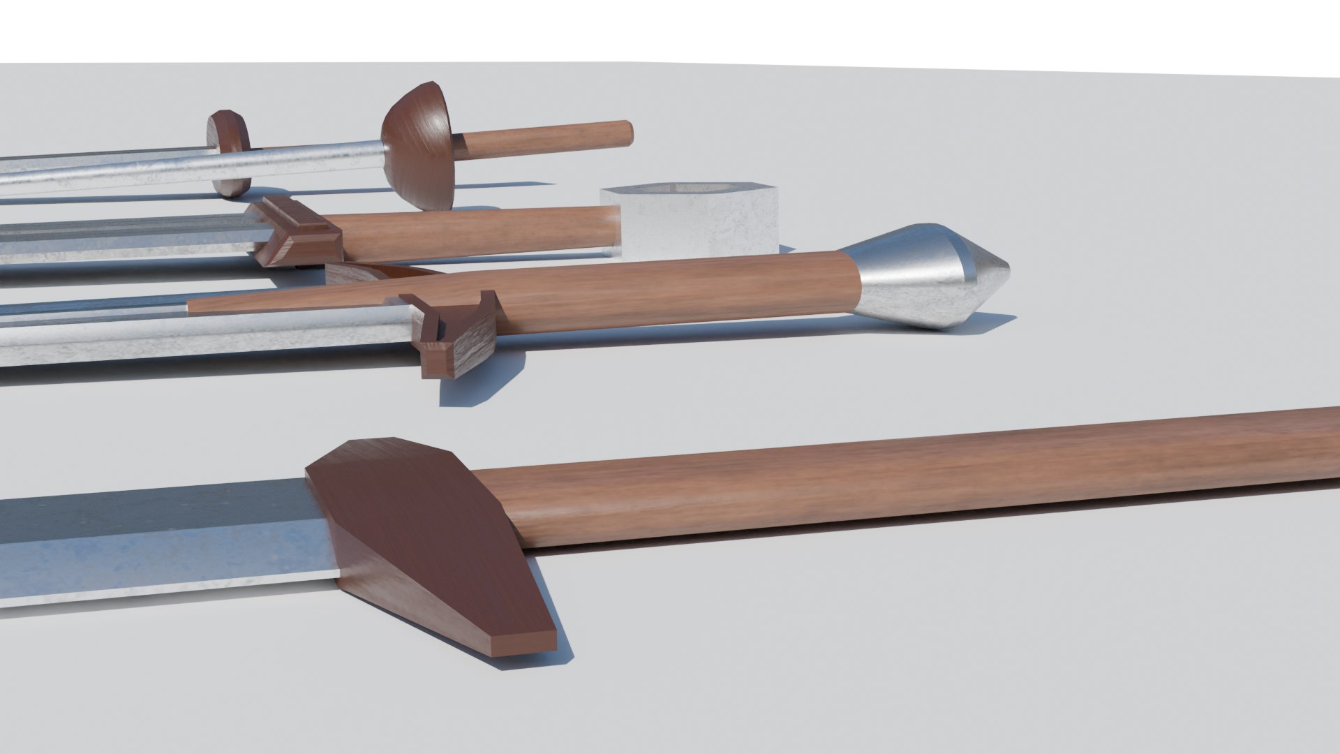 Low Poly Sword Collection Model - TurboSquid 2298219