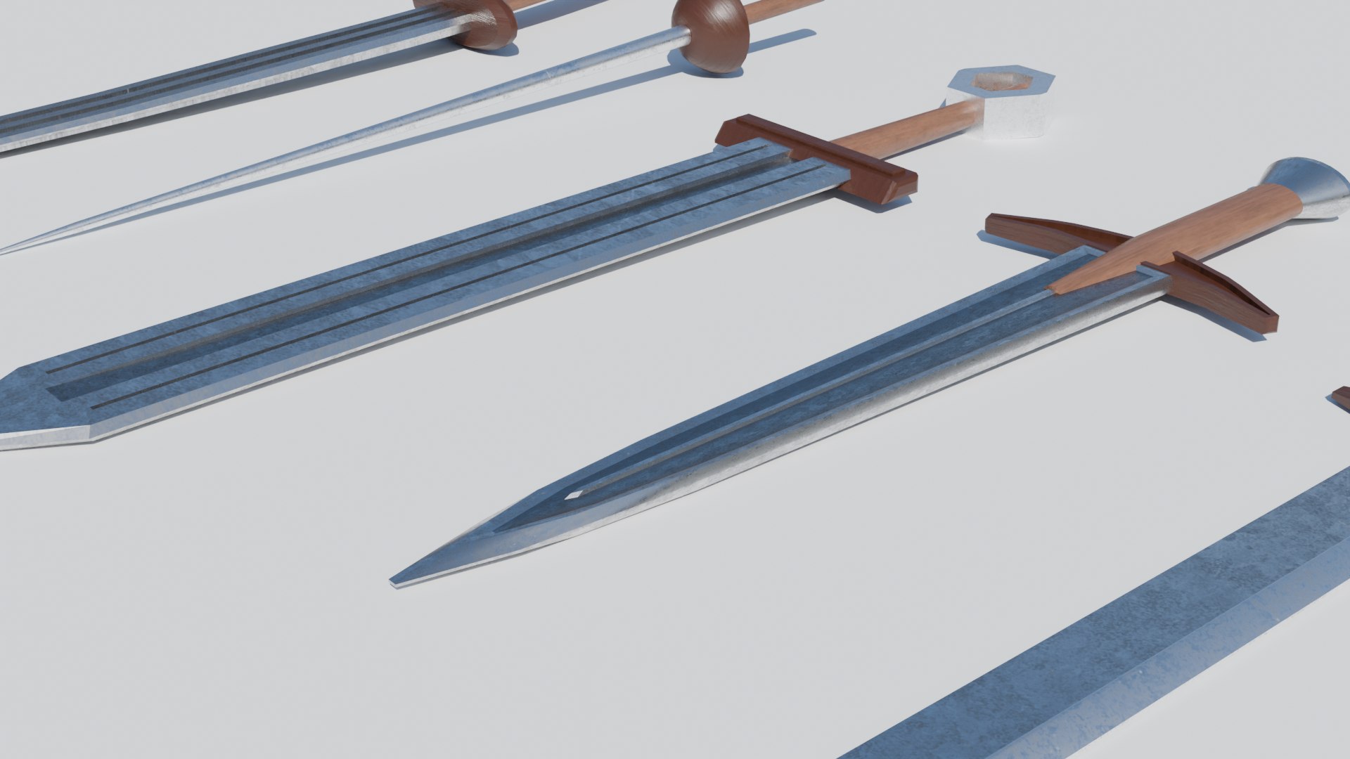 Low Poly Sword Collection Model - TurboSquid 2298219