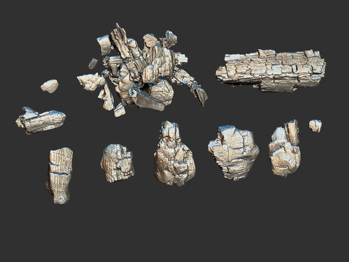 Rubble Mega Pack 3D Model - TurboSquid 1579090