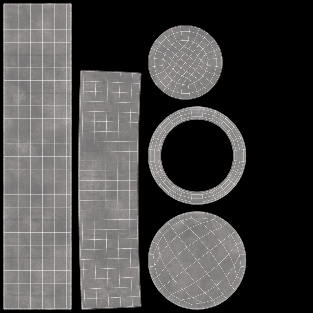 3D concrete pots model - TurboSquid 1652271