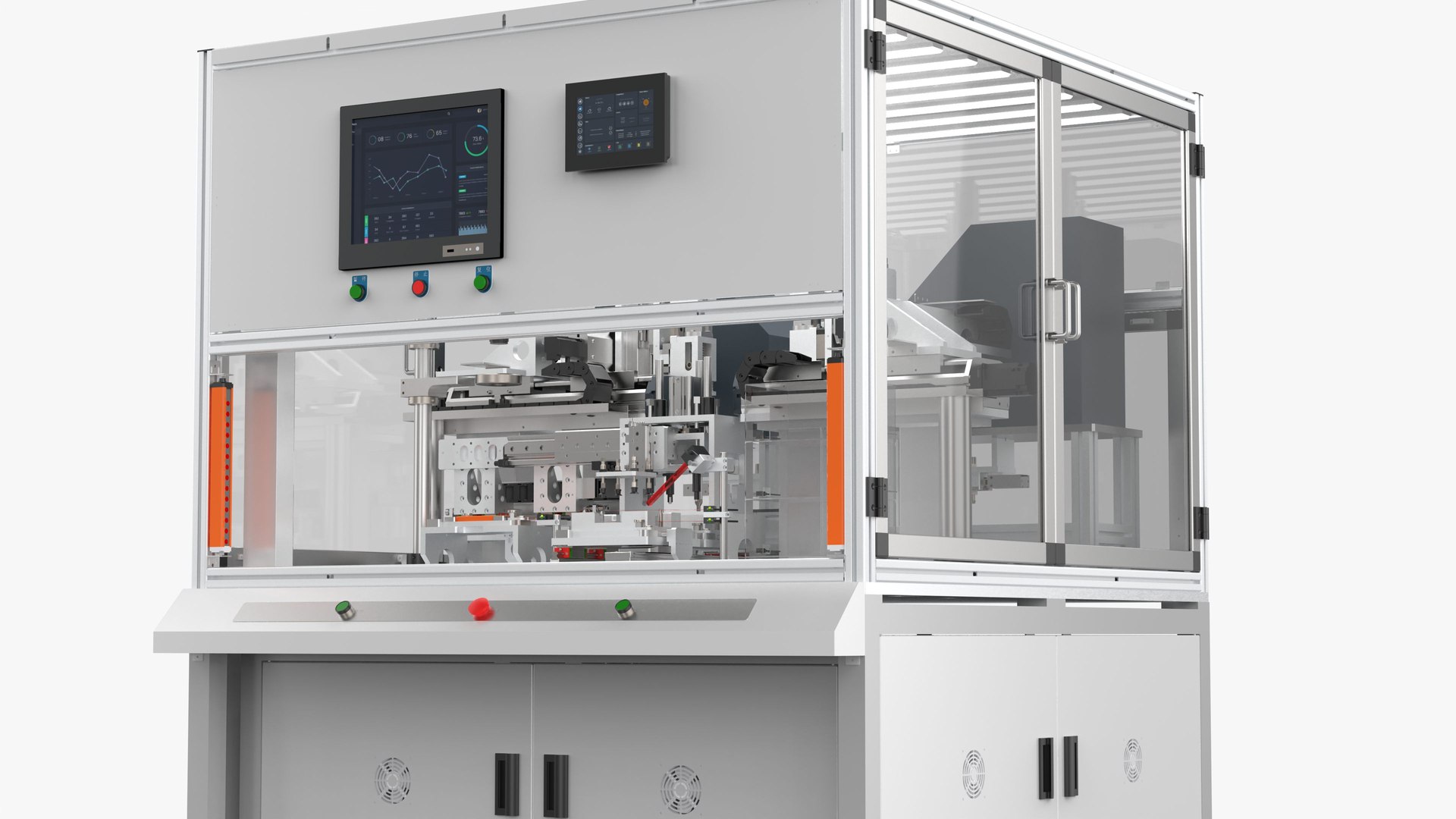 Automatic Double Shaft Lock Screw Machine Model - TurboSquid 2120367