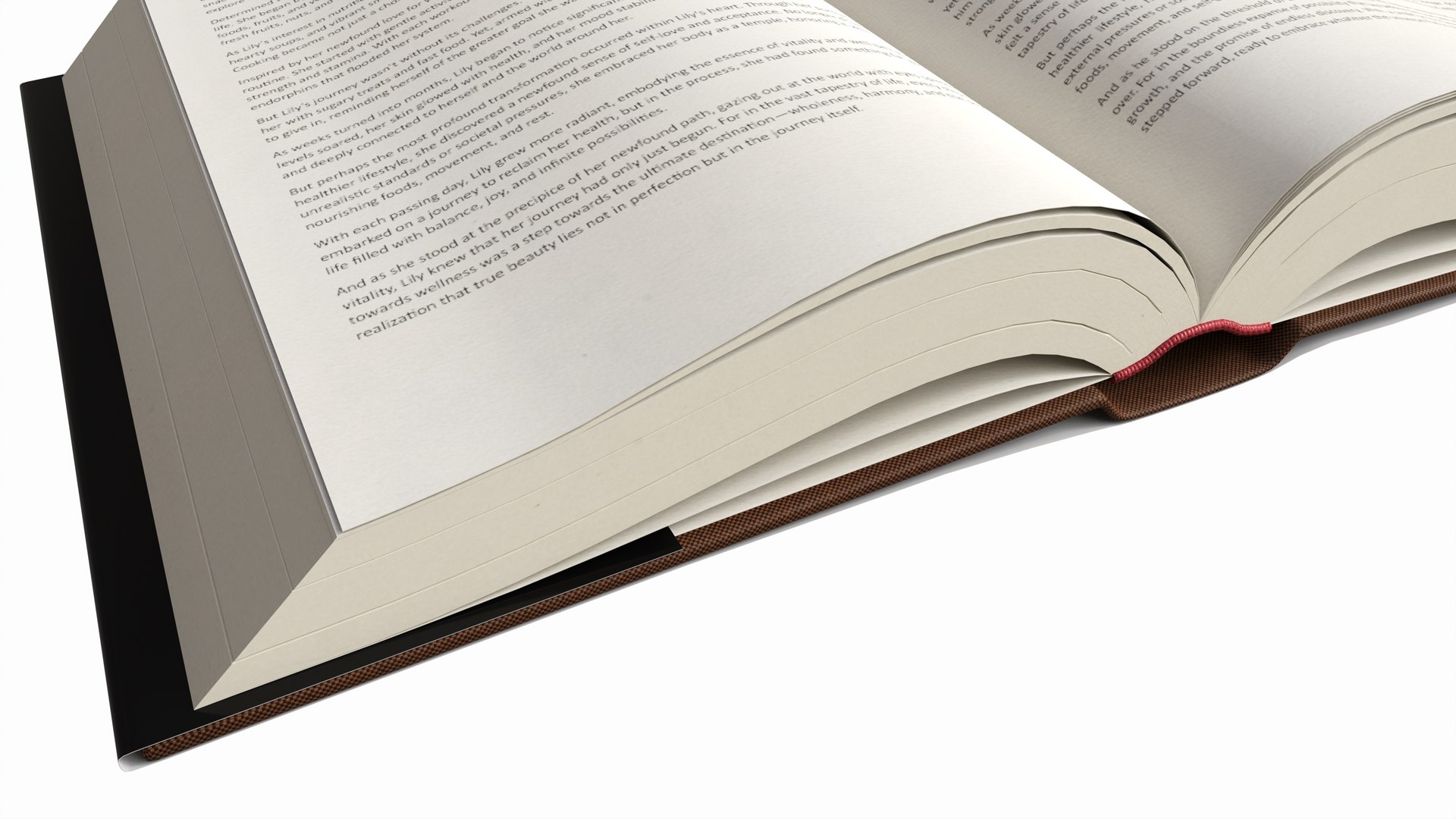 3D Open Book With Book Jacket And Text - TurboSquid 2195370