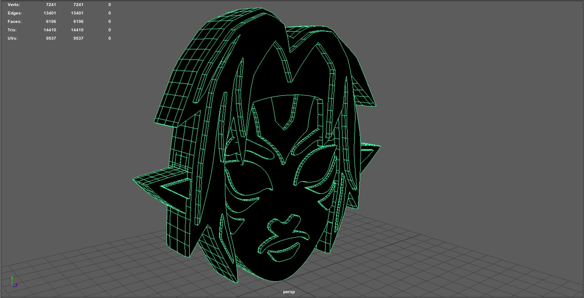 3D Fierce Deity Mask - TurboSquid 1630326
