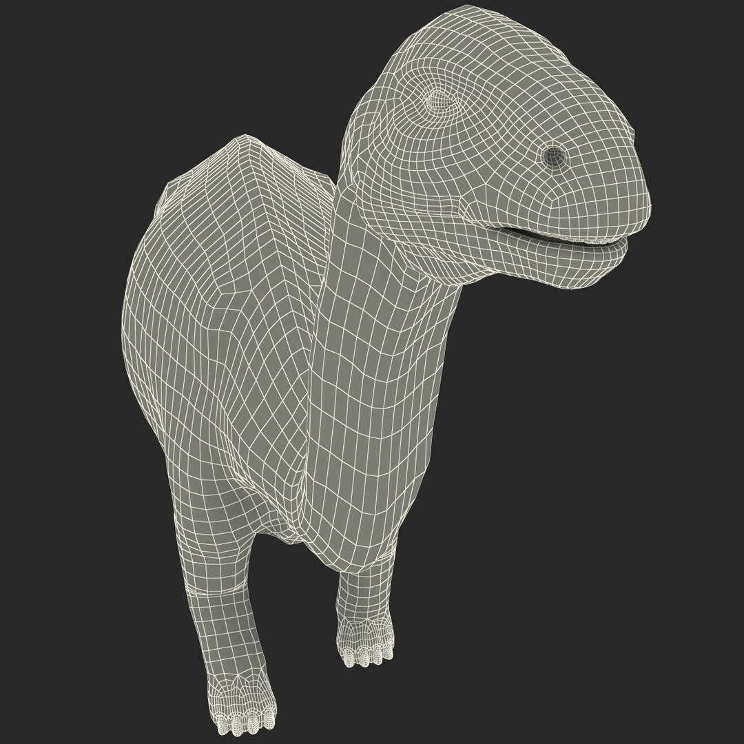 brontosaurus pose 1 3d 3ds