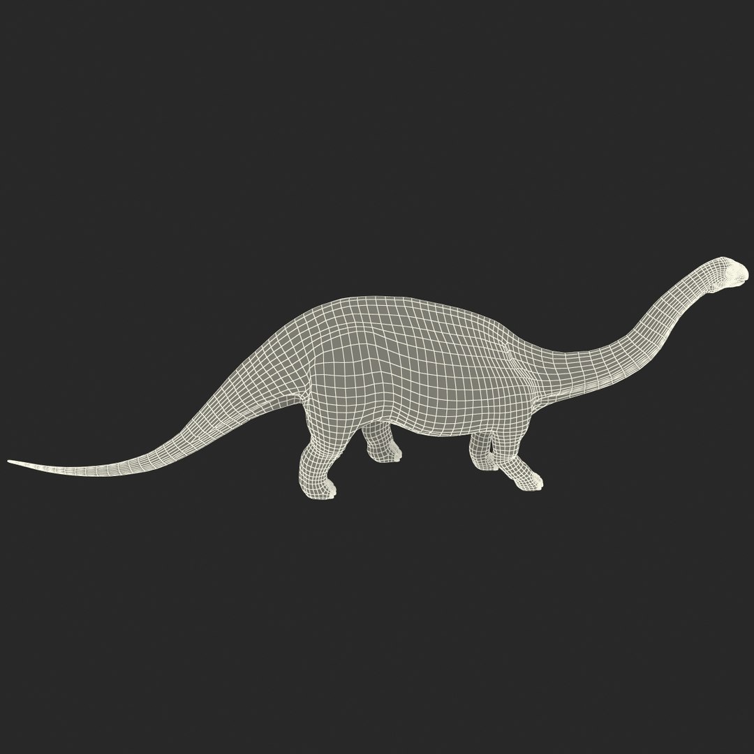 brontosaurus pose 1 3d 3ds
