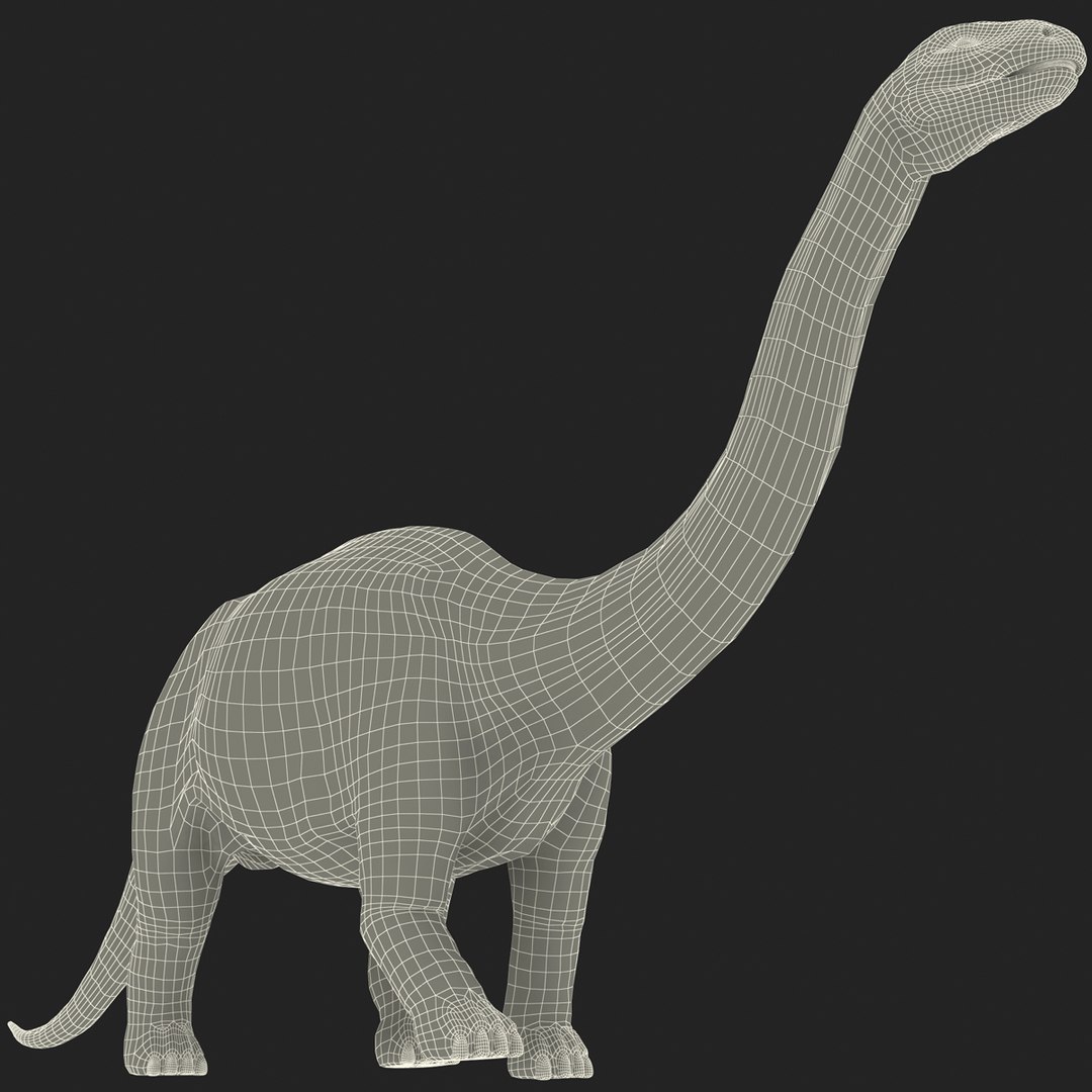 brontosaurus pose 1 3d 3ds