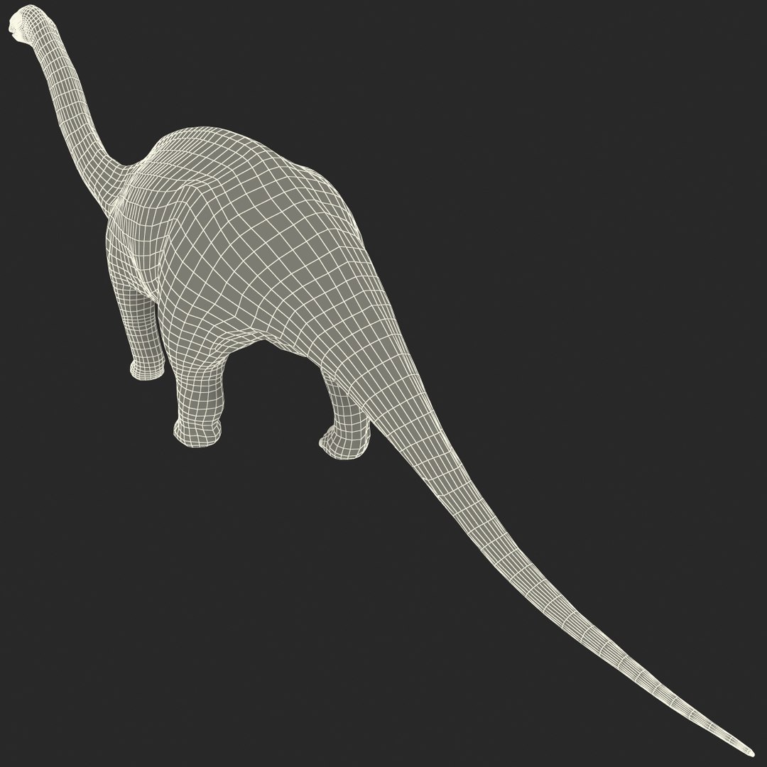 brontosaurus pose 1 3d 3ds