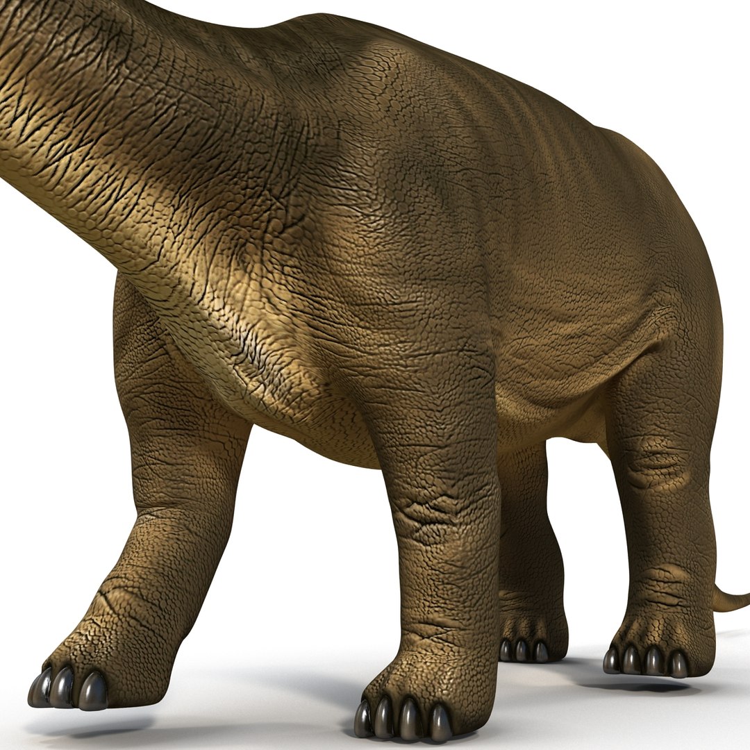 brontosaurus pose 1 3d 3ds