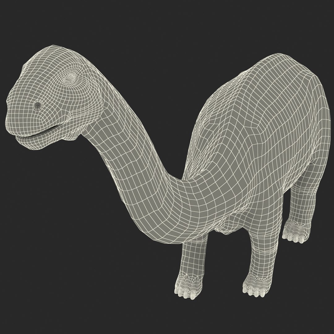 brontosaurus pose 1 3d 3ds