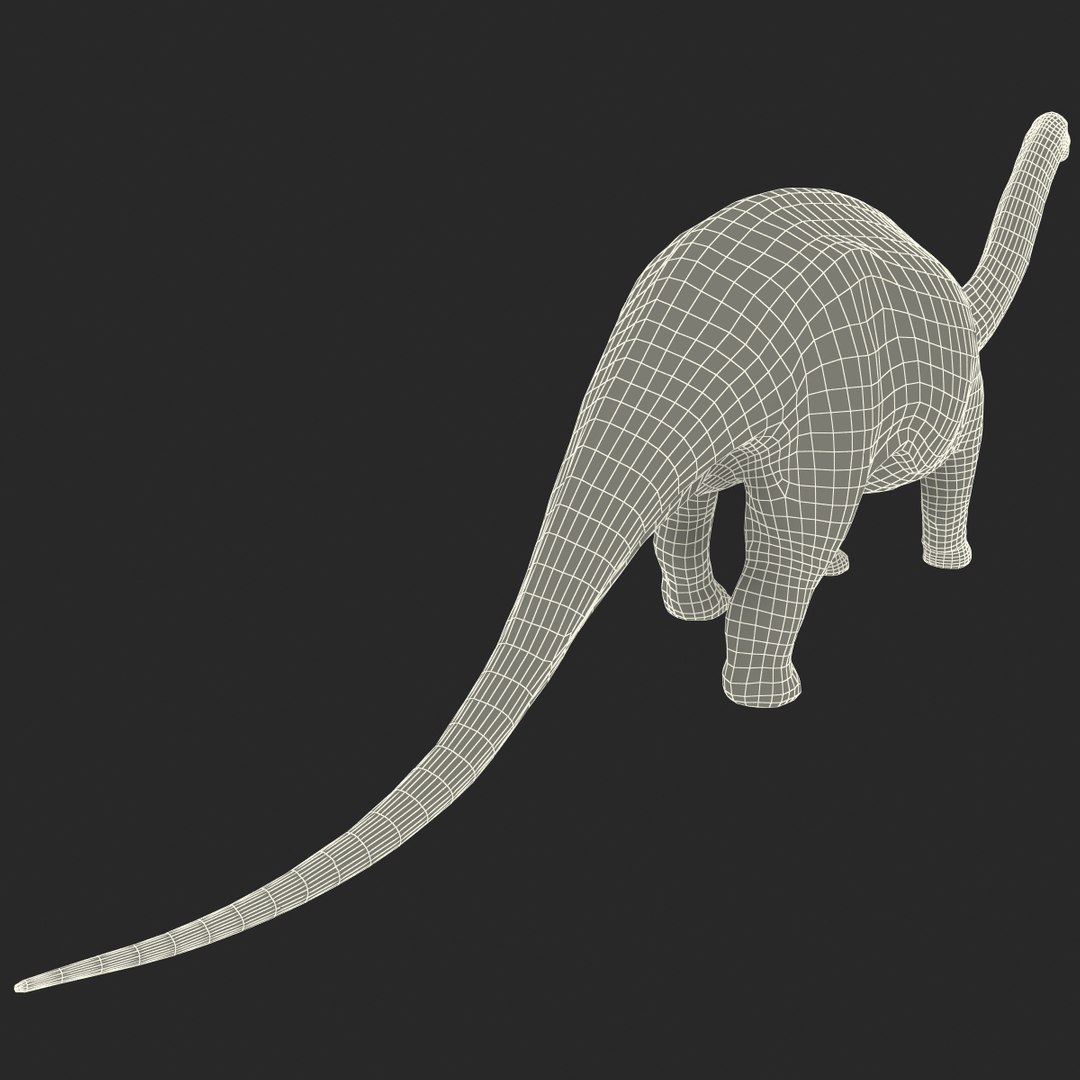 brontosaurus pose 1 3d 3ds