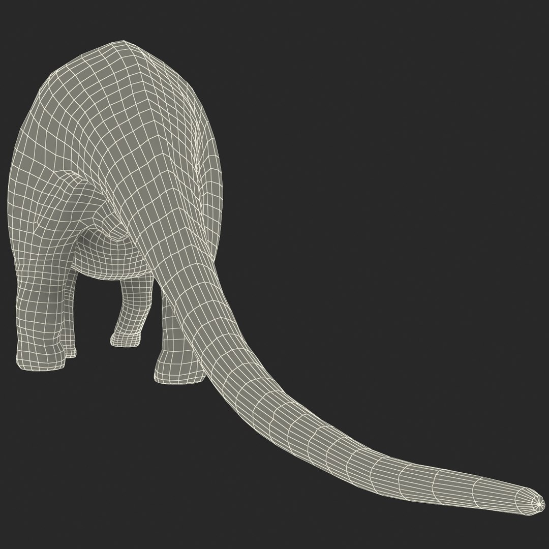 brontosaurus pose 1 3d 3ds