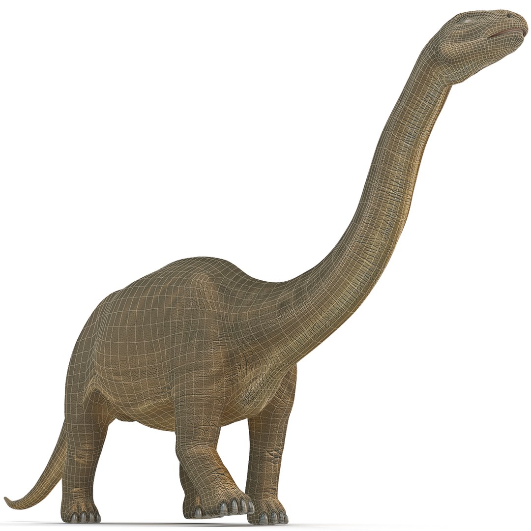 brontosaurus pose 1 3d 3ds