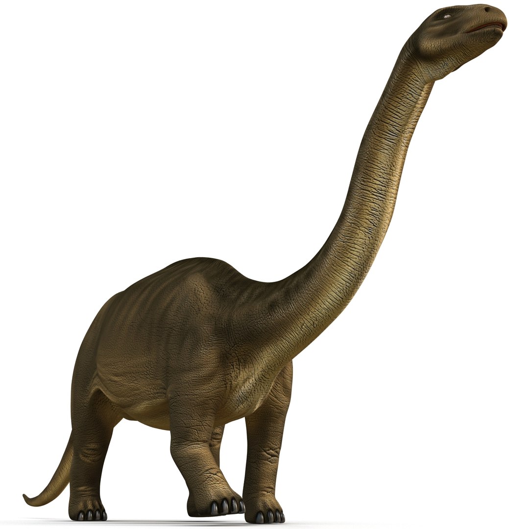 brontosaurus pose 1 3d 3ds