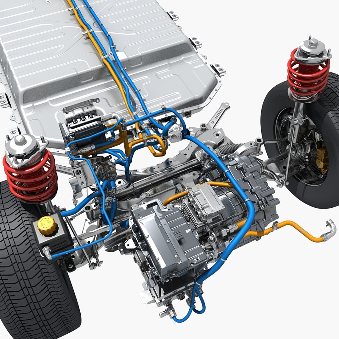 3D Electric Car Chassis Model - TurboSquid 1428424