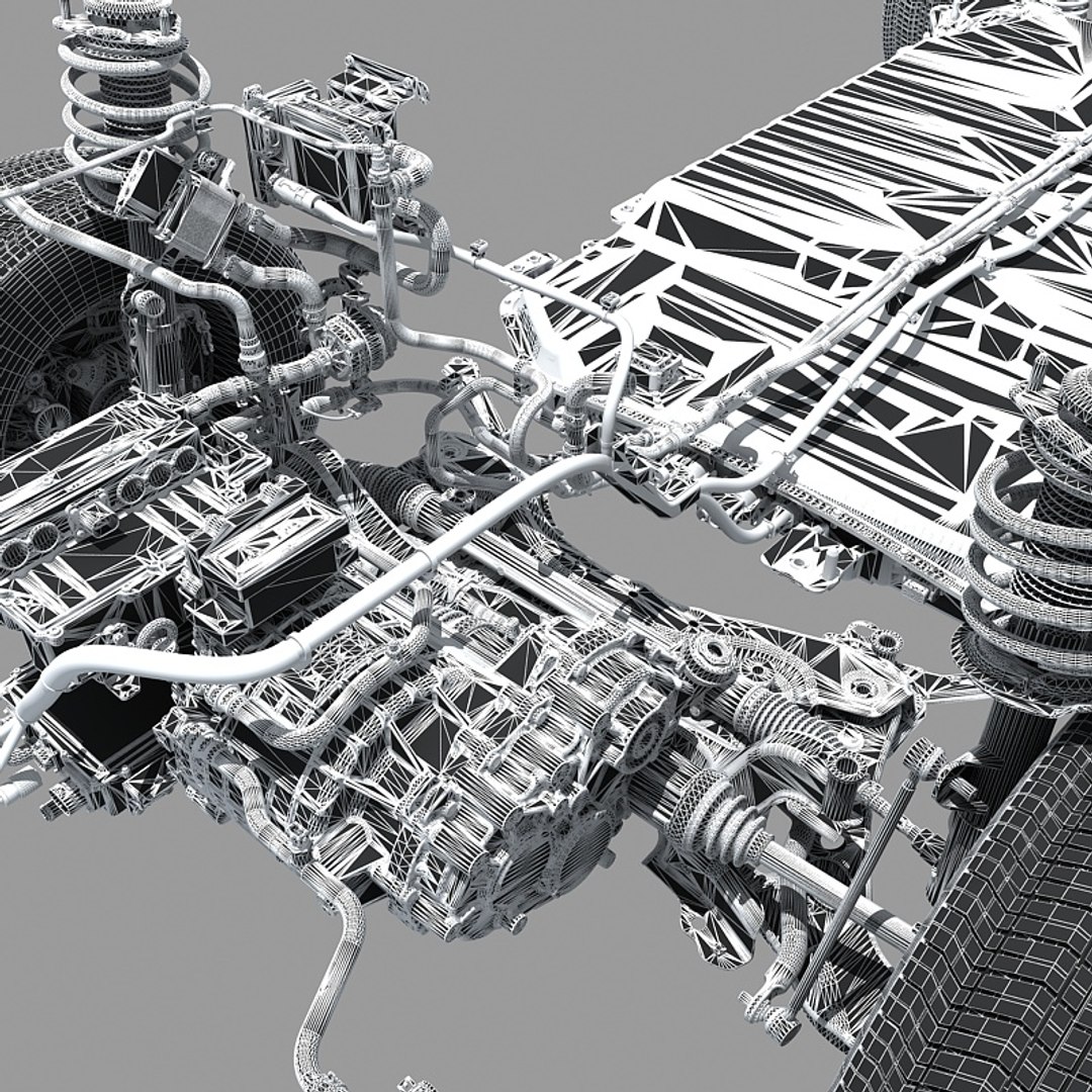 3D Electric Car Chassis Model - TurboSquid 1428424