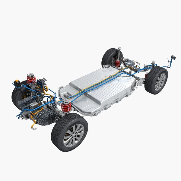 3D hybrid electric car chassis - TurboSquid 1649370