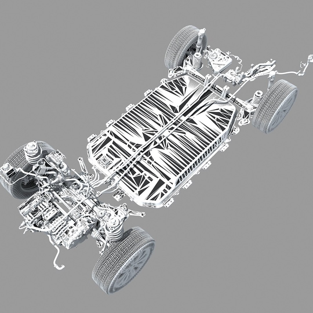 3D Electric Car Chassis Model - TurboSquid 1428424