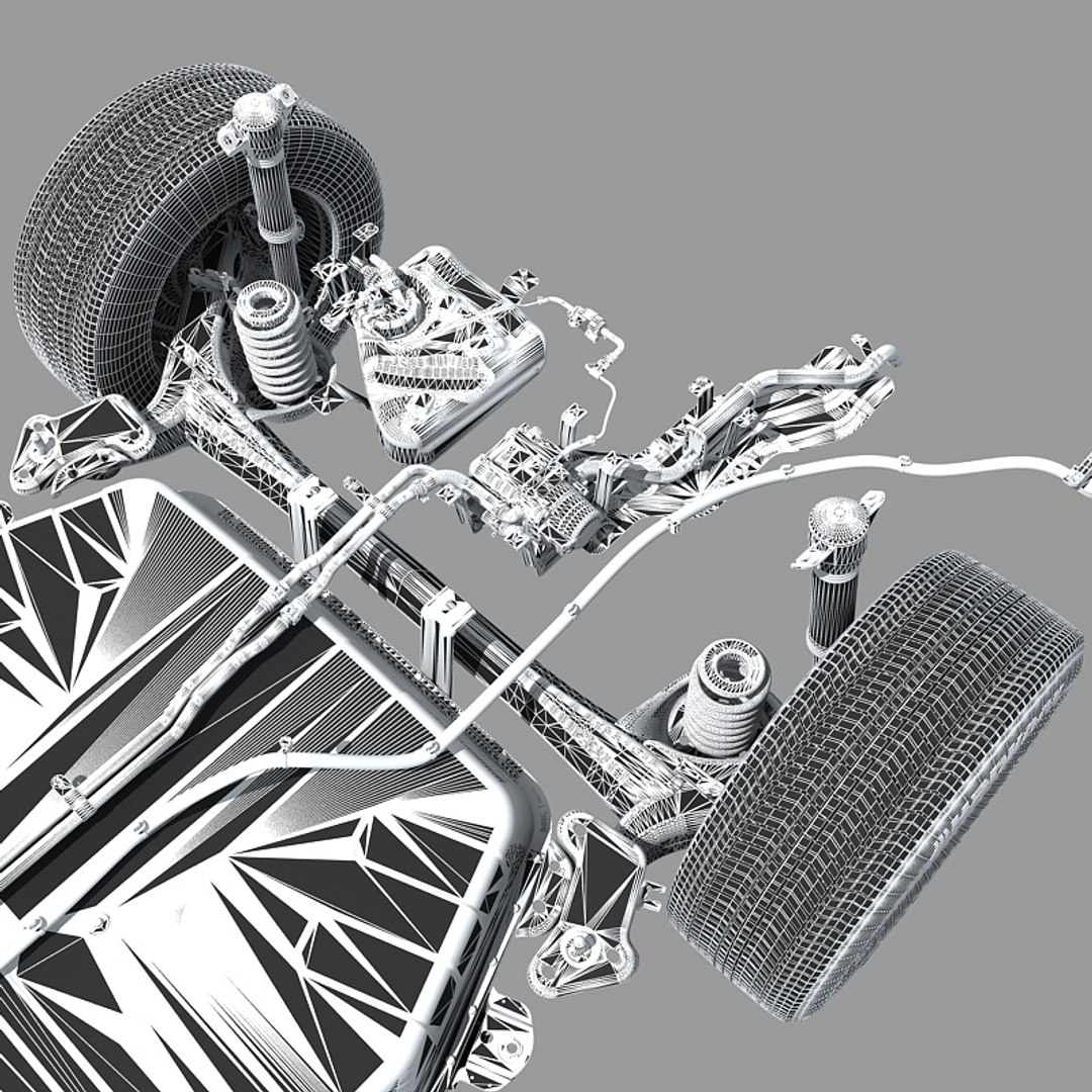 3D Electric Car Chassis Model - TurboSquid 1428424